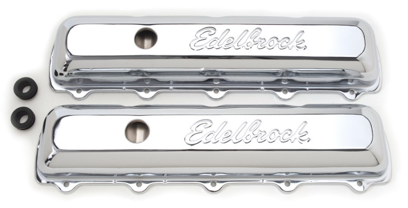 Edelbrock Valve Cover Signature Series Oldsmobile 350-455 CI V8 Chrome ...